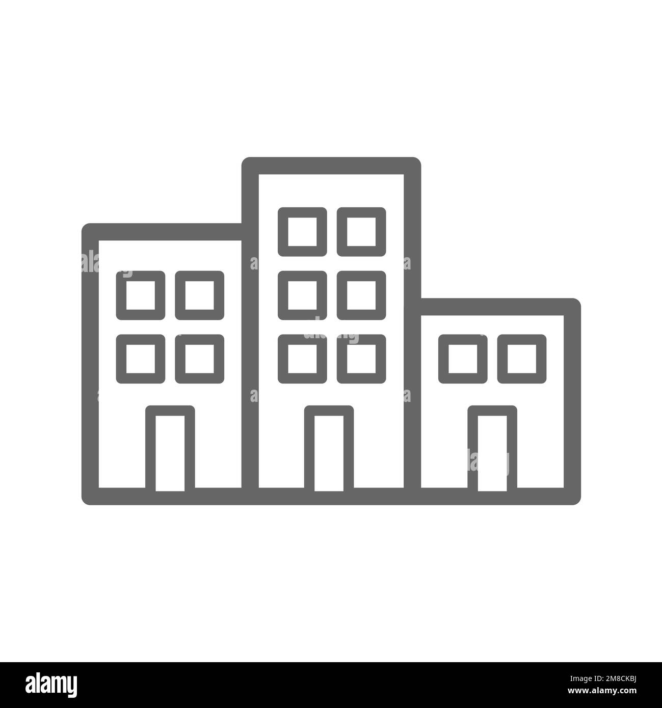 Building icons, common graphic resources, vector illustrations Stock ...