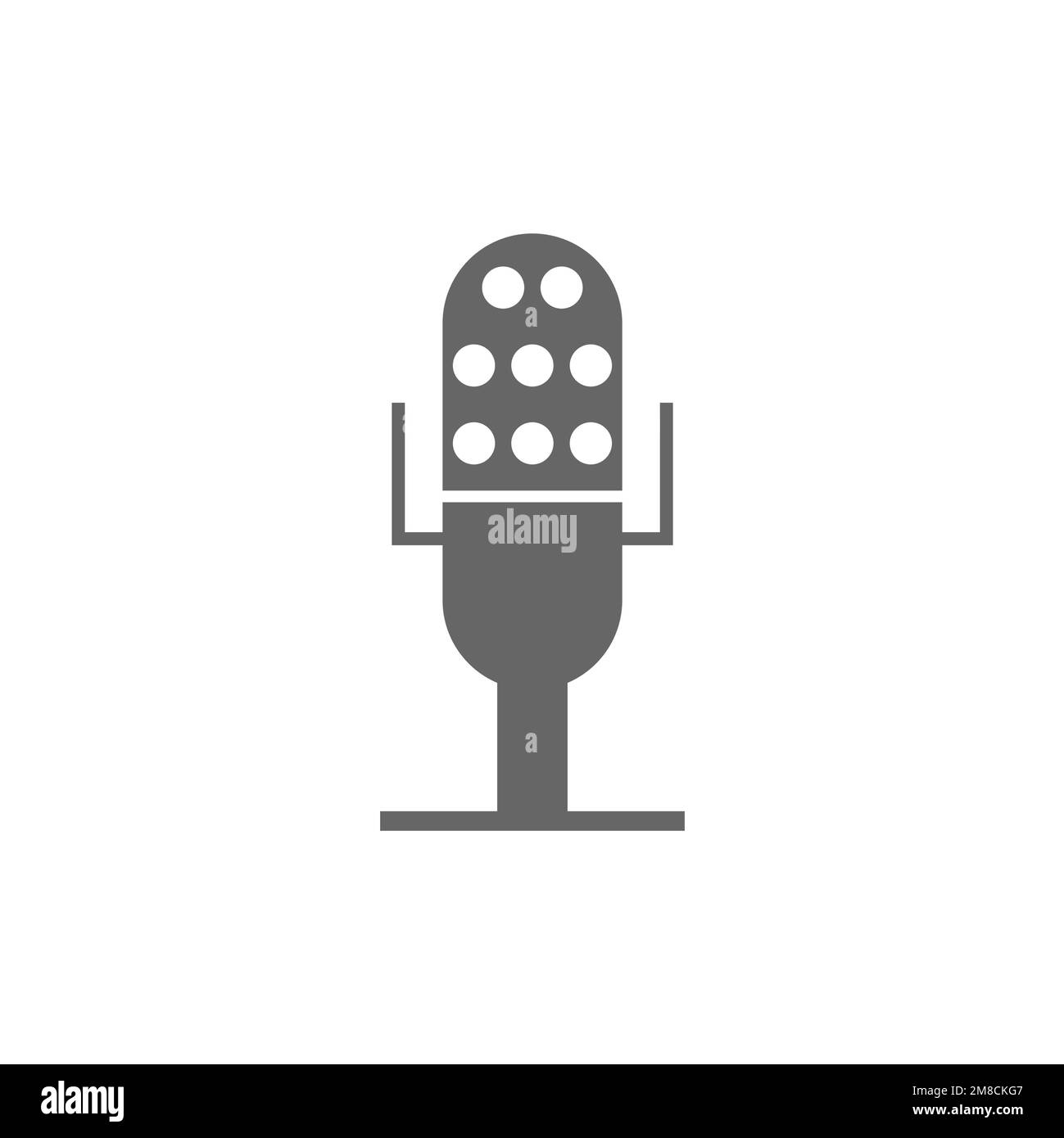Microphone icons, common graphics resources, vector illustrations Stock ...