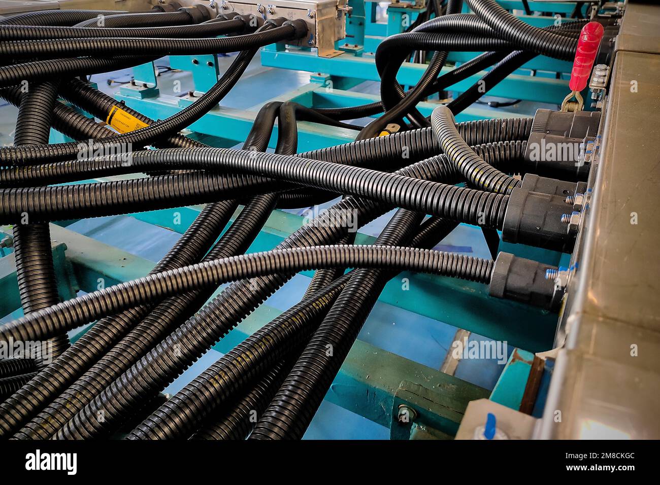 Electrical equipments components with cables valves energy power to ...