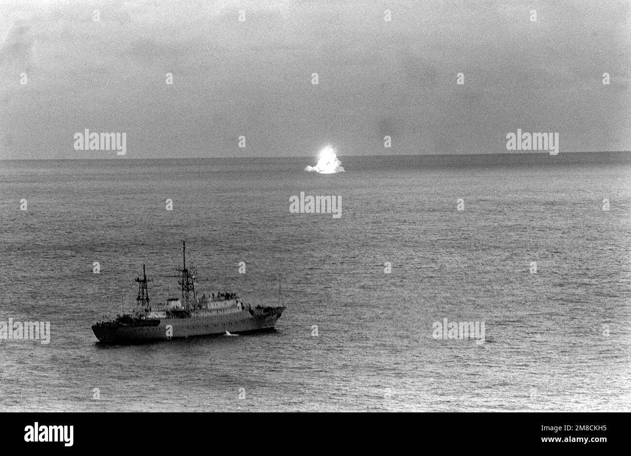 Trident missile launch Black and White Stock Photos & Images - Alamy