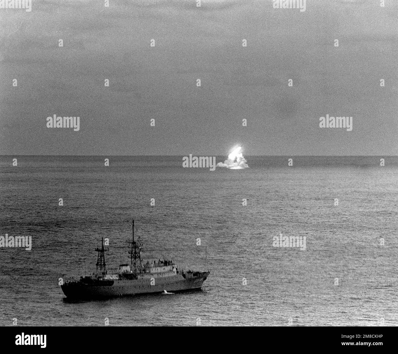 Trident missile launch Black and White Stock Photos & Images - Alamy