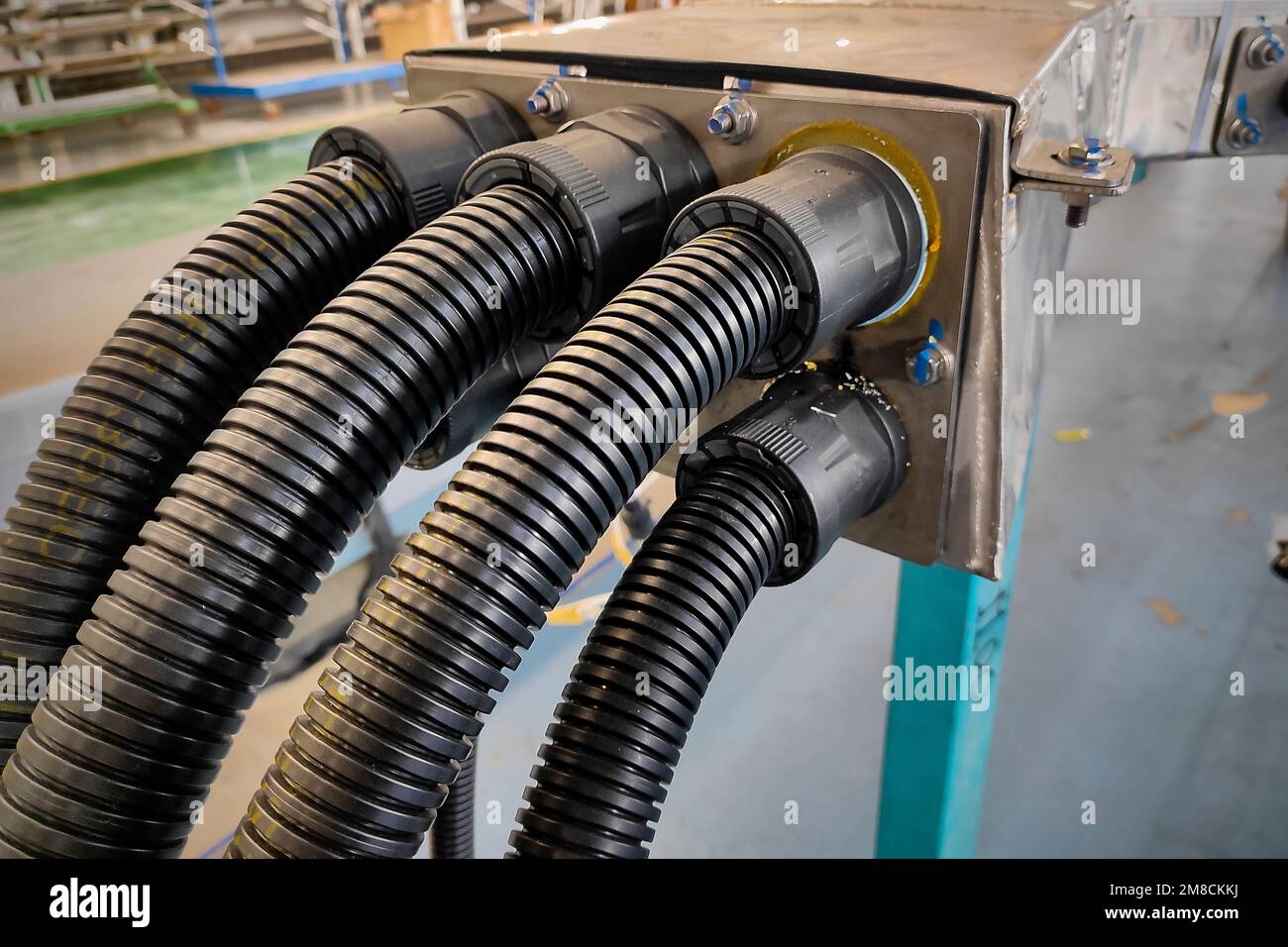 Electric cables maintenance in the street hi-res stock photography and ...