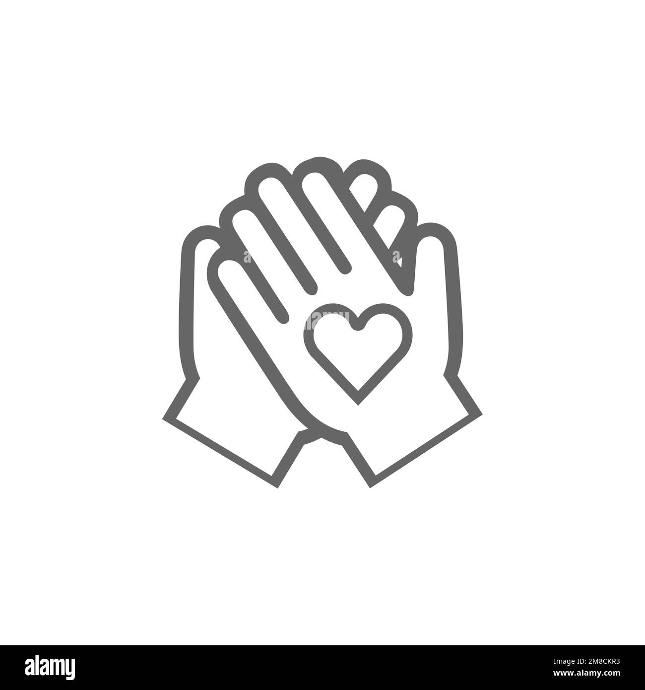 Hand in hand icons, common graphic resources, vector illustrations ...