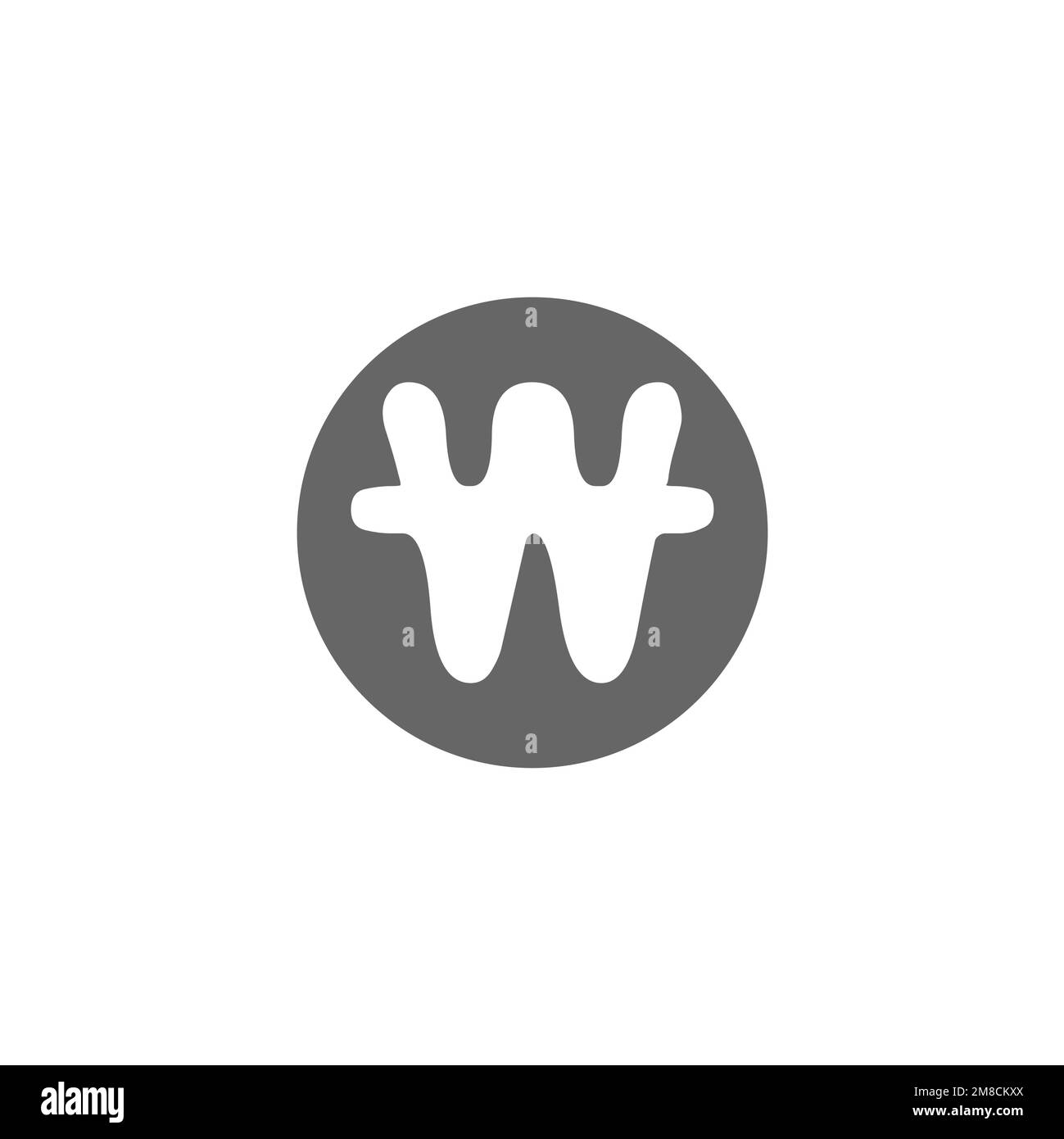 W icon, common graphic resources, vector illustration Stock Vector ...