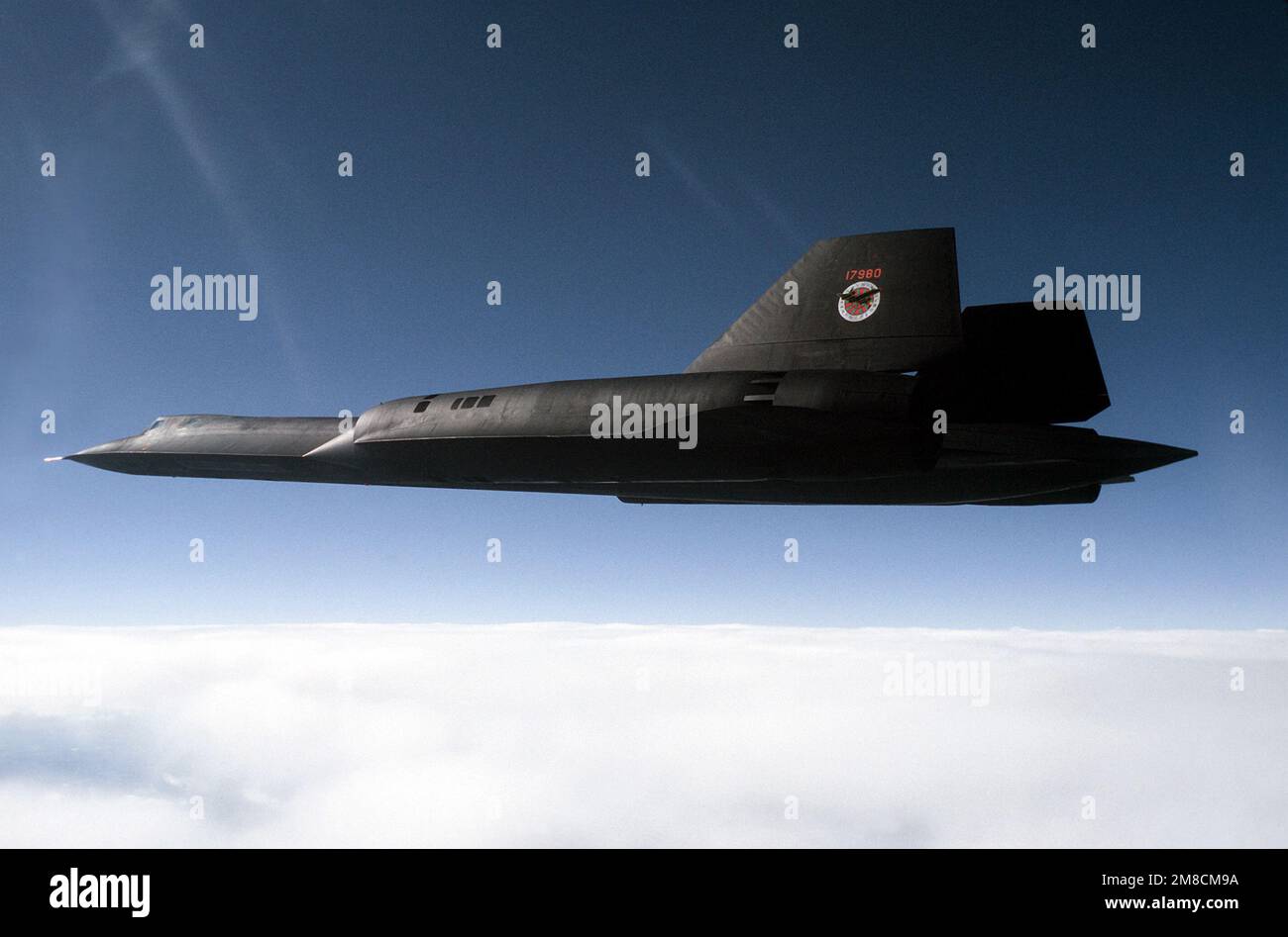 Air to air view left side view of a 9th Strategic Reconnaissance Wing's ...