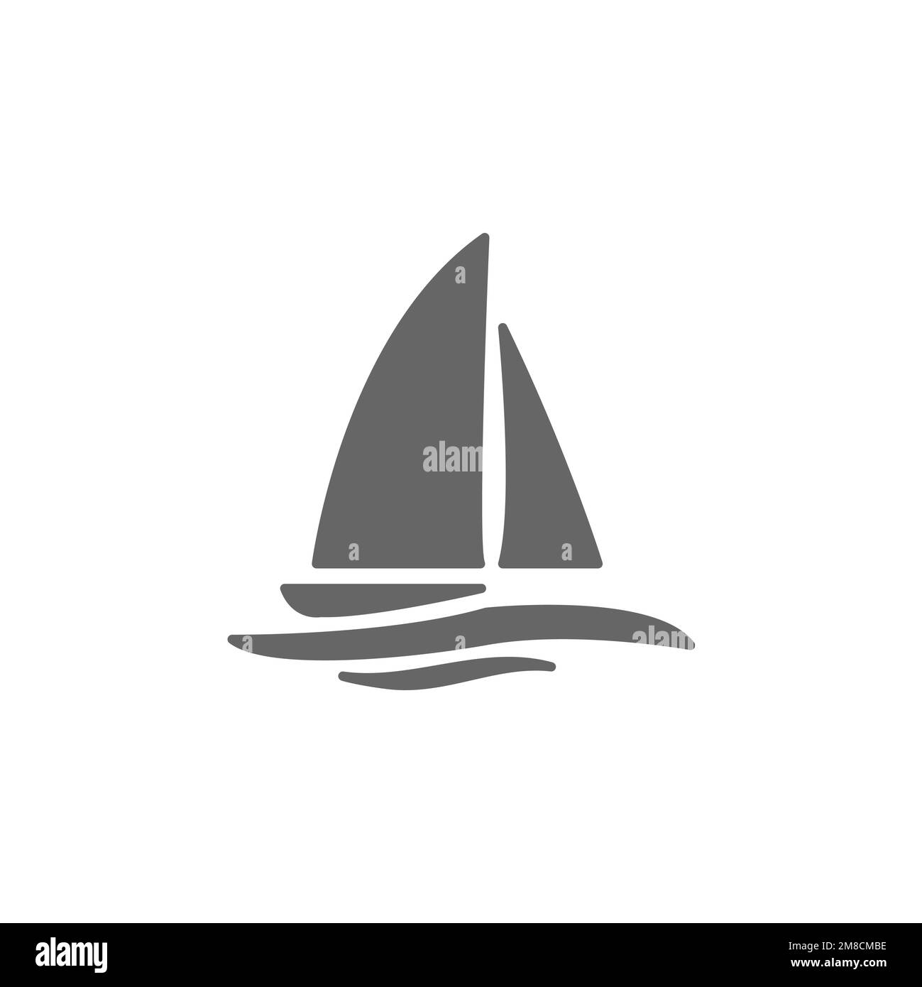 Sailboat icons, common graphic resources, vector illustrations Stock ...