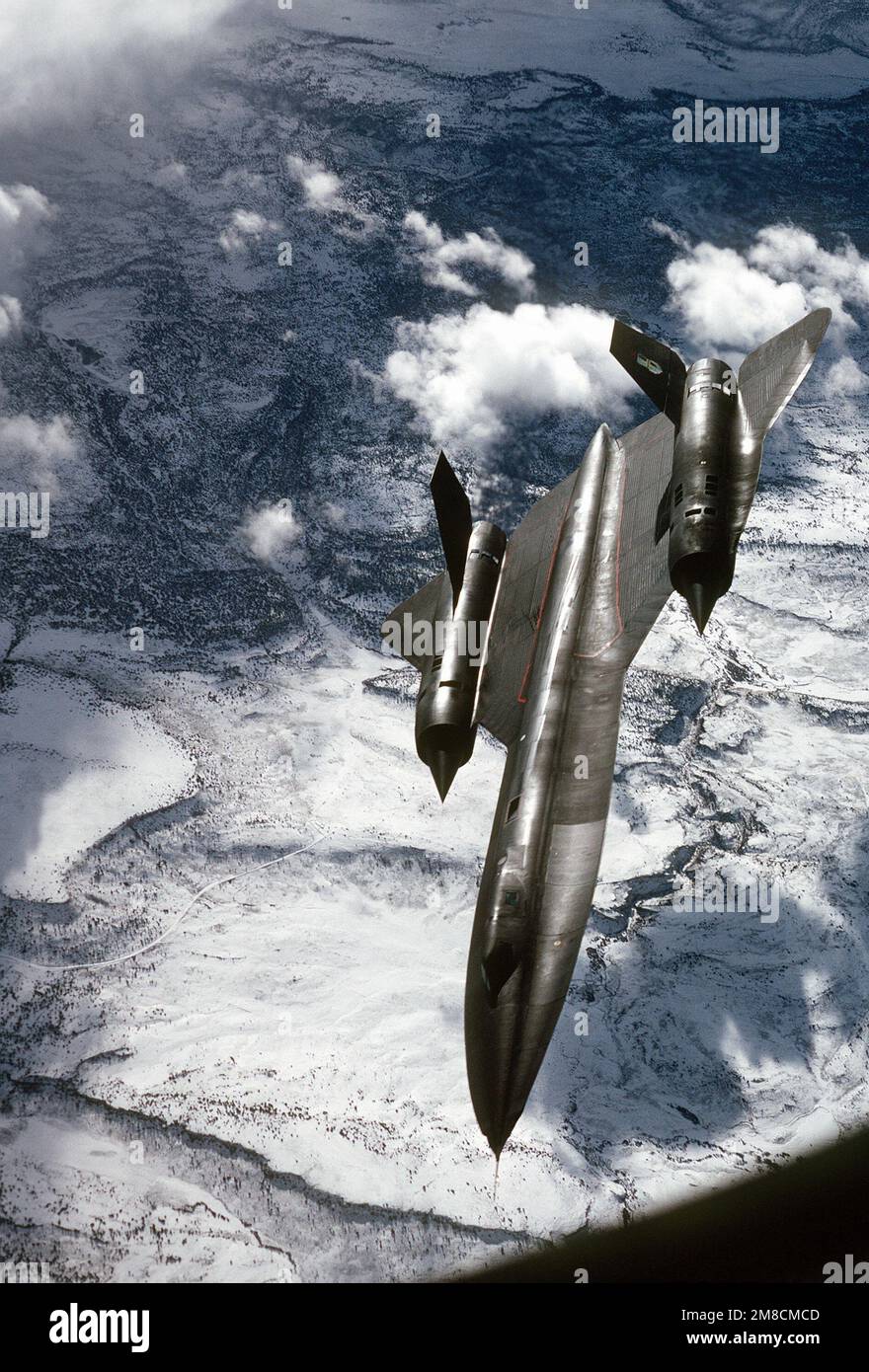 Air to air view from a tanker of a 9th Strategic Reconnaissance Wing's ...