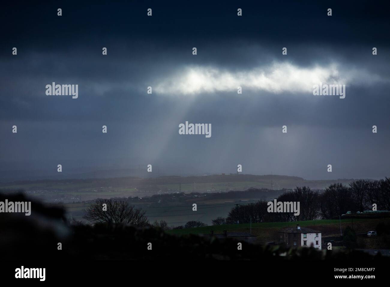 Halifax West Yorkshire Uk 13th Jan 2023 Uk Weather Crepuscular