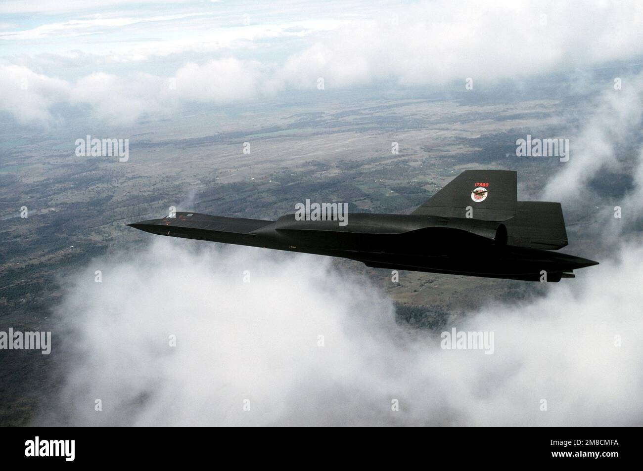 Air to air view left side view of a 9th Strategic Reconnaissance Wing's ...