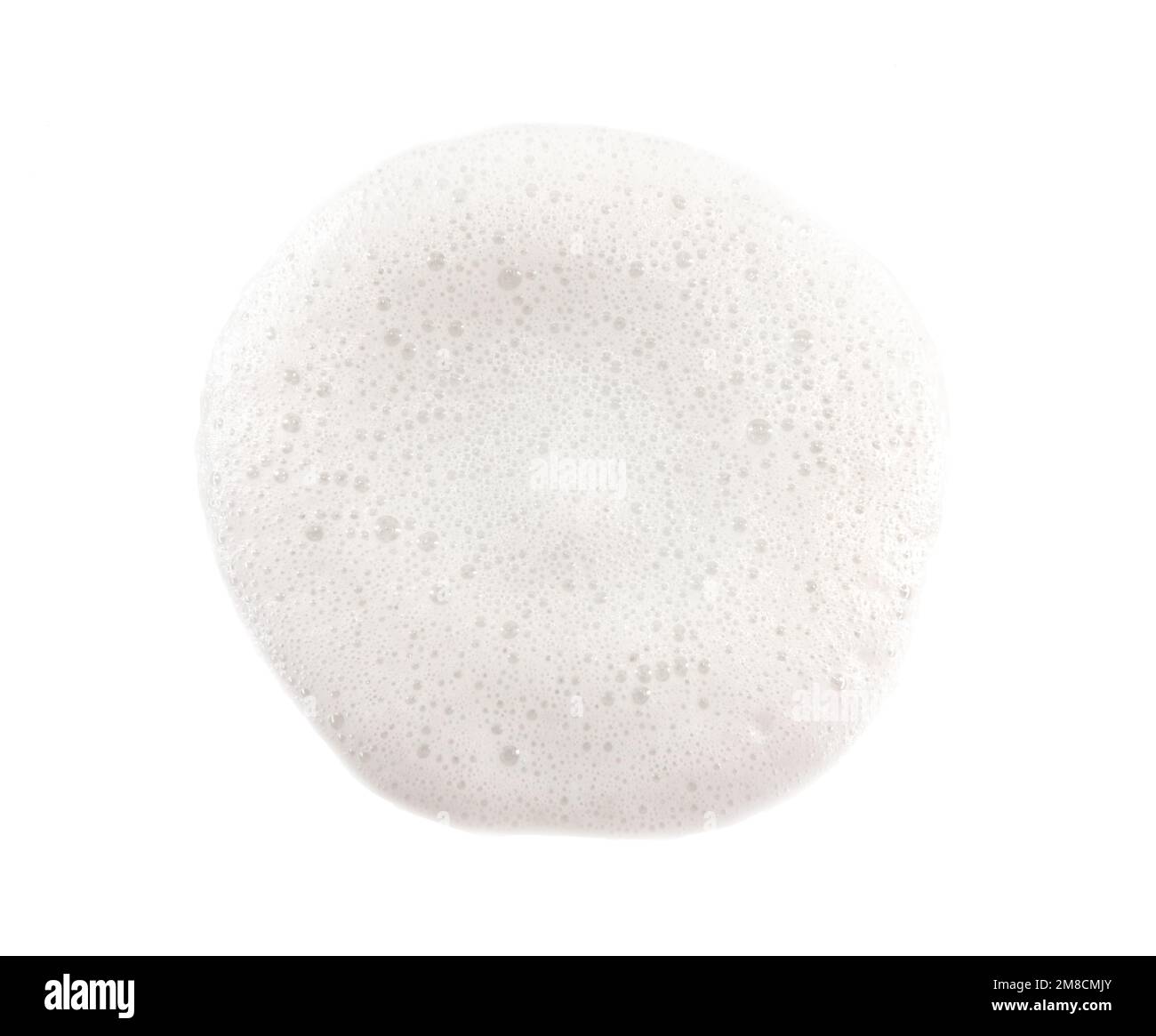 A drop of foam on a white background. Soap foam isolate Stock Photo - Alamy