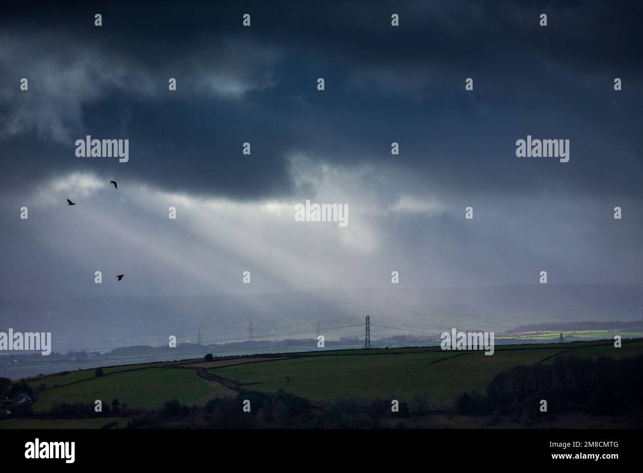 Halifax West Yorkshire Uk 13th Jan 2023 Uk Weather Crepuscular