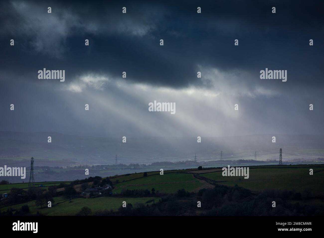 Halifax West Yorkshire Uk 13th Jan 2023 Uk Weather Crepuscular