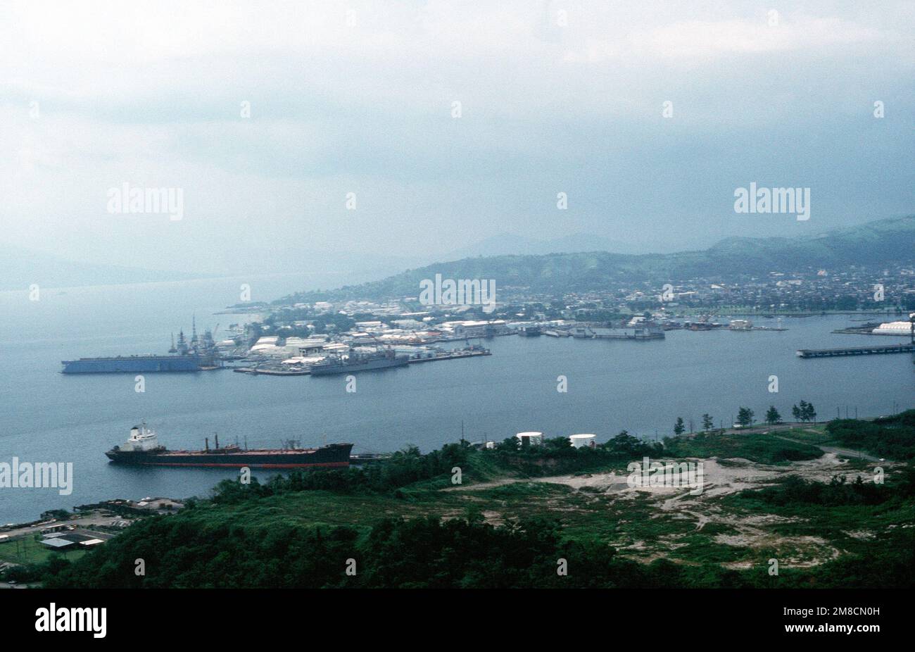 An aerial view of the station. Base: Naval Station, Subic Bay State ...