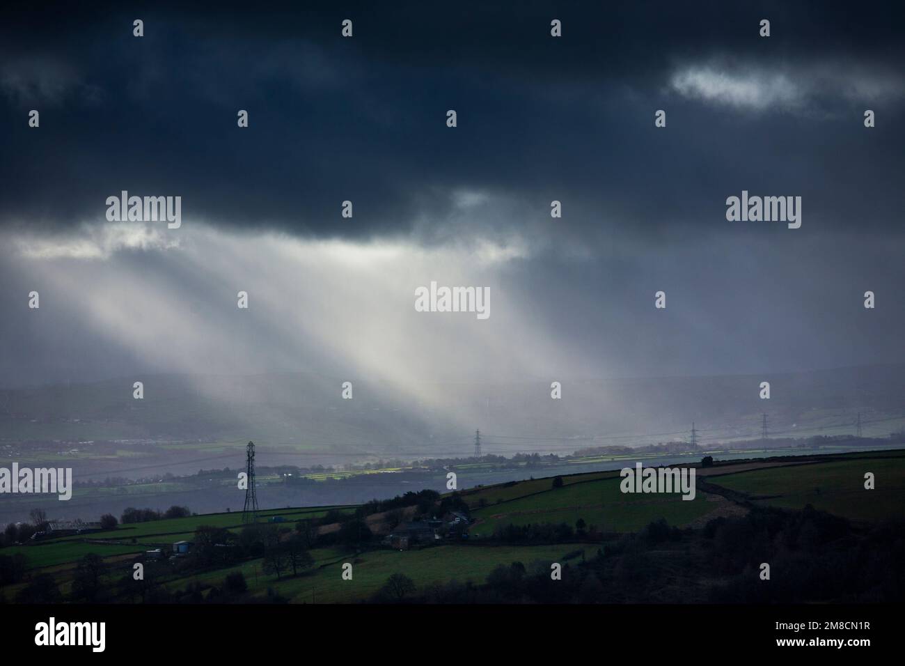 Halifax West Yorkshire Uk 13th Jan 2023 Uk Weather Crepuscular