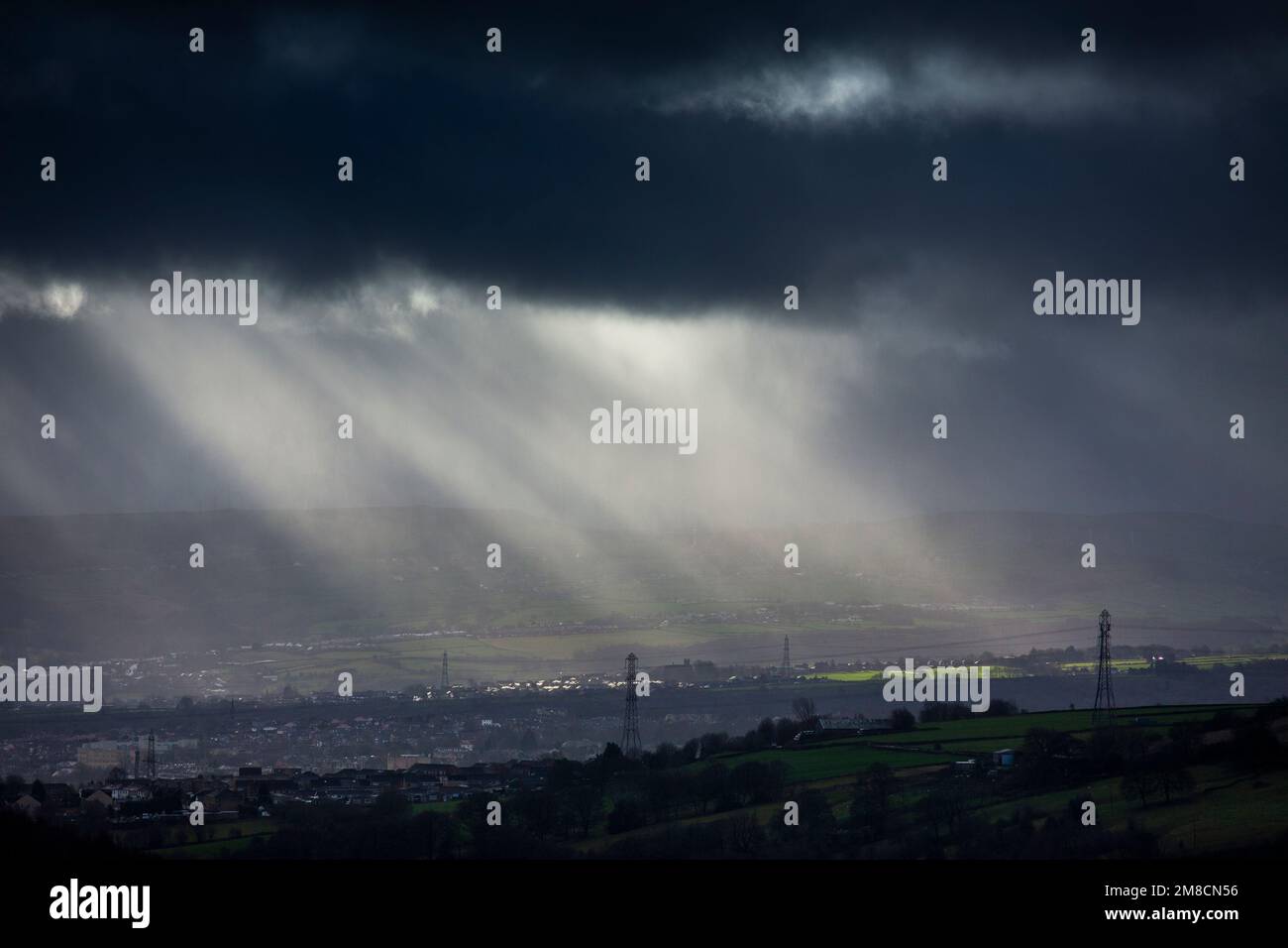 Halifax West Yorkshire Uk 13th Jan 2023 Uk Weather Crepuscular