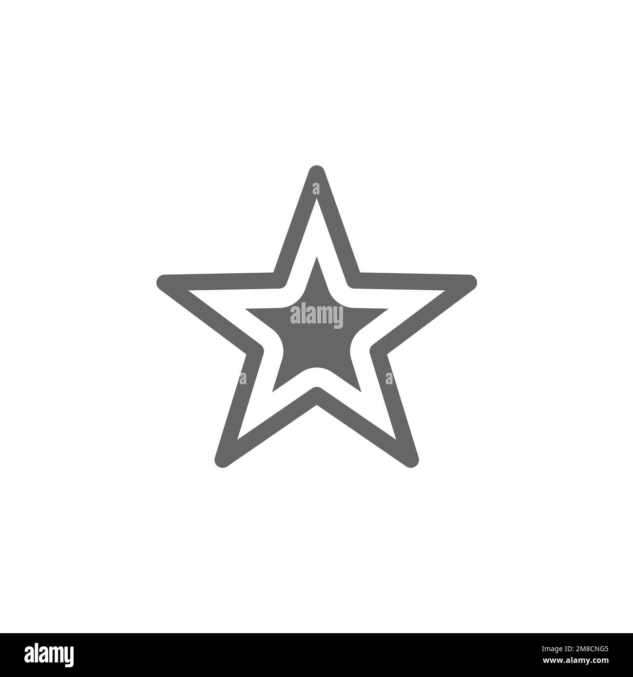 Five pointed star icon, common graphic resources, vector illustration ...