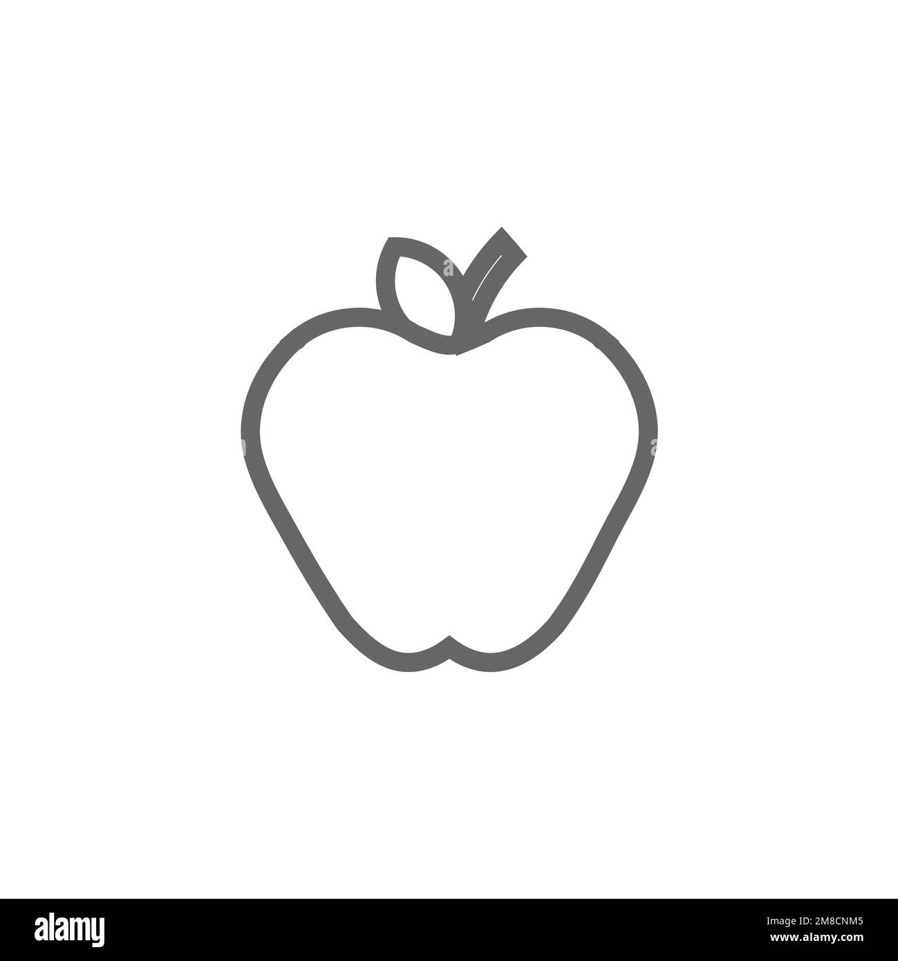 Apple line icon, common graphic resources, vector illustration Stock ...