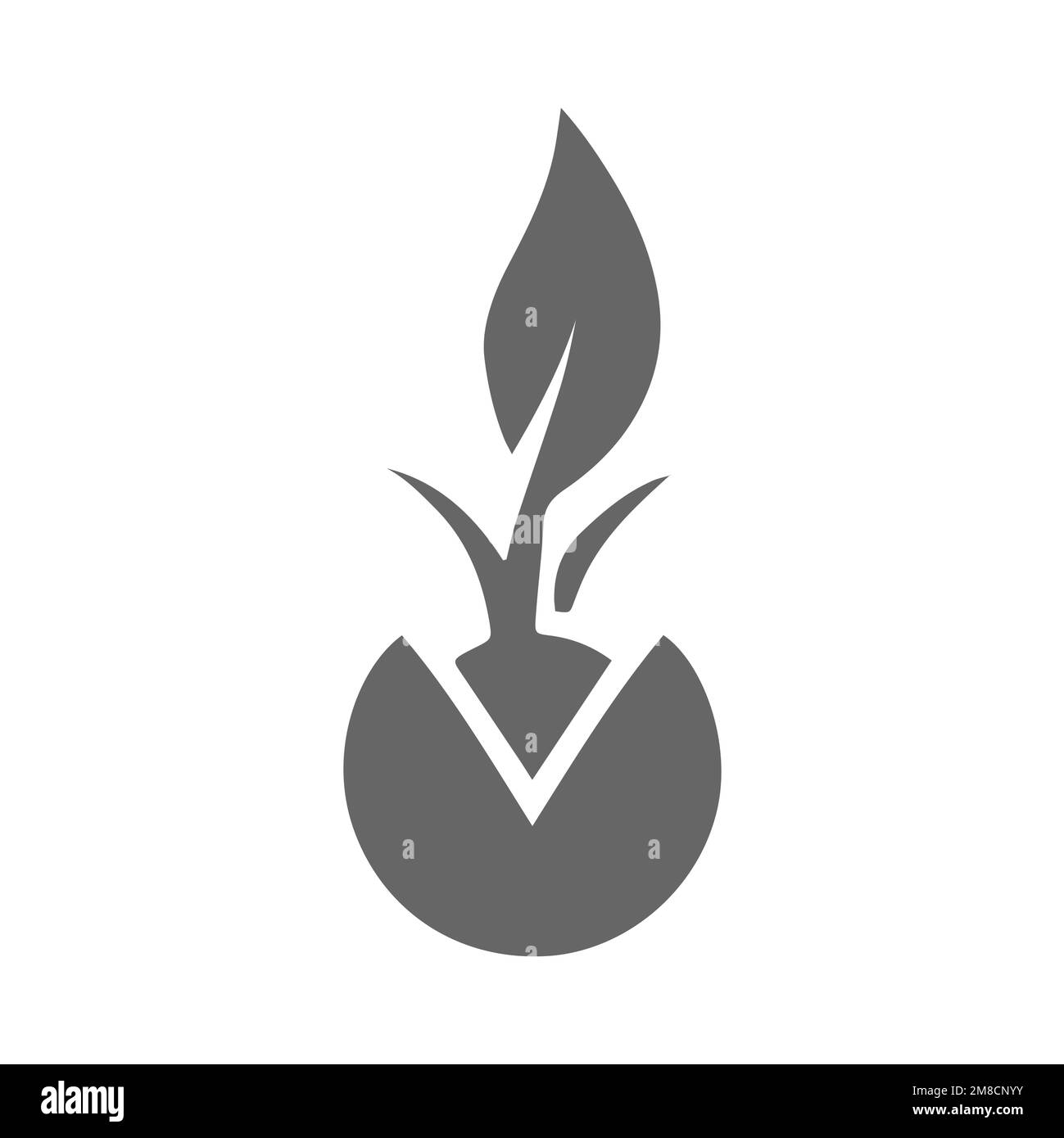 Sprouting icons, common graphic resources, vector illustrations Stock ...