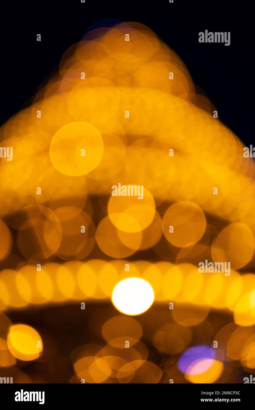 Blurred Christmas tree shape Stock Photo - Alamy