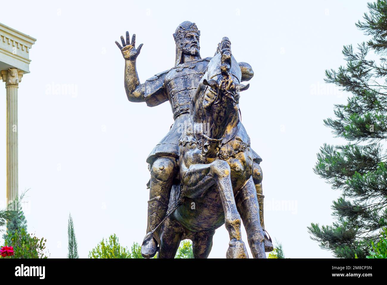 Dushanbe Tajikistan July 2 2022 The Bronze Statue Of Amir Yaqub