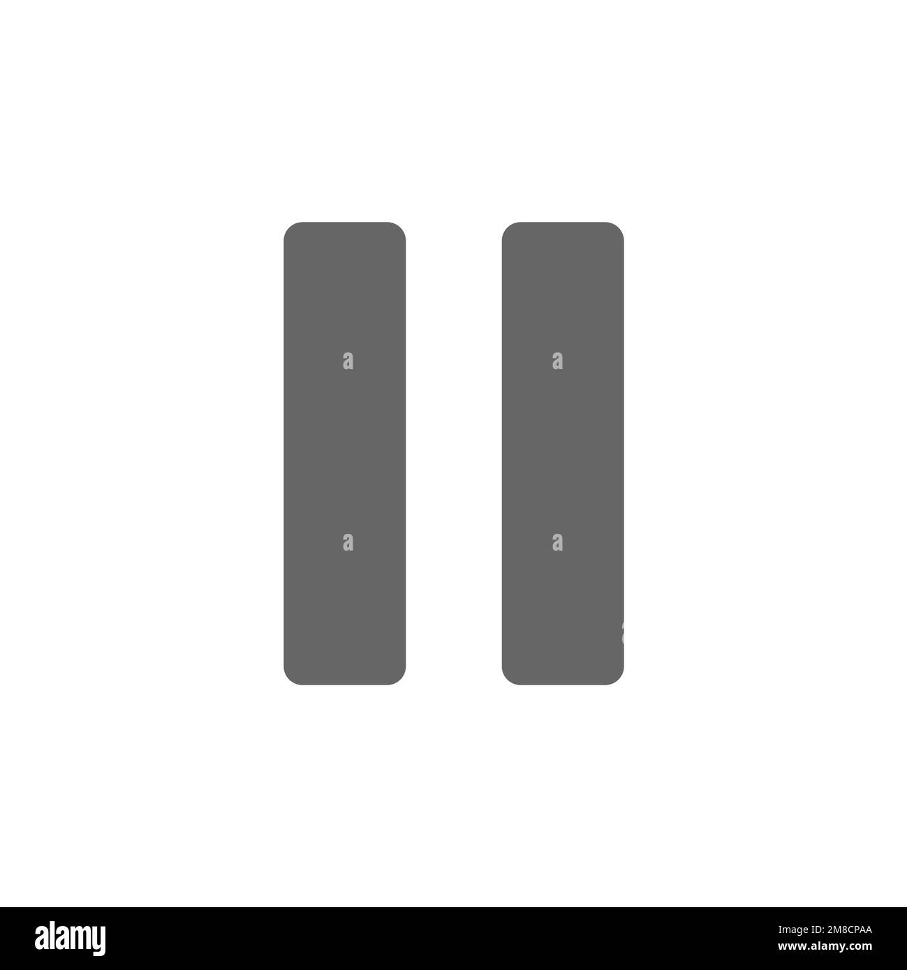 Pause button icon, common graphic resources, vector illustration Stock ...