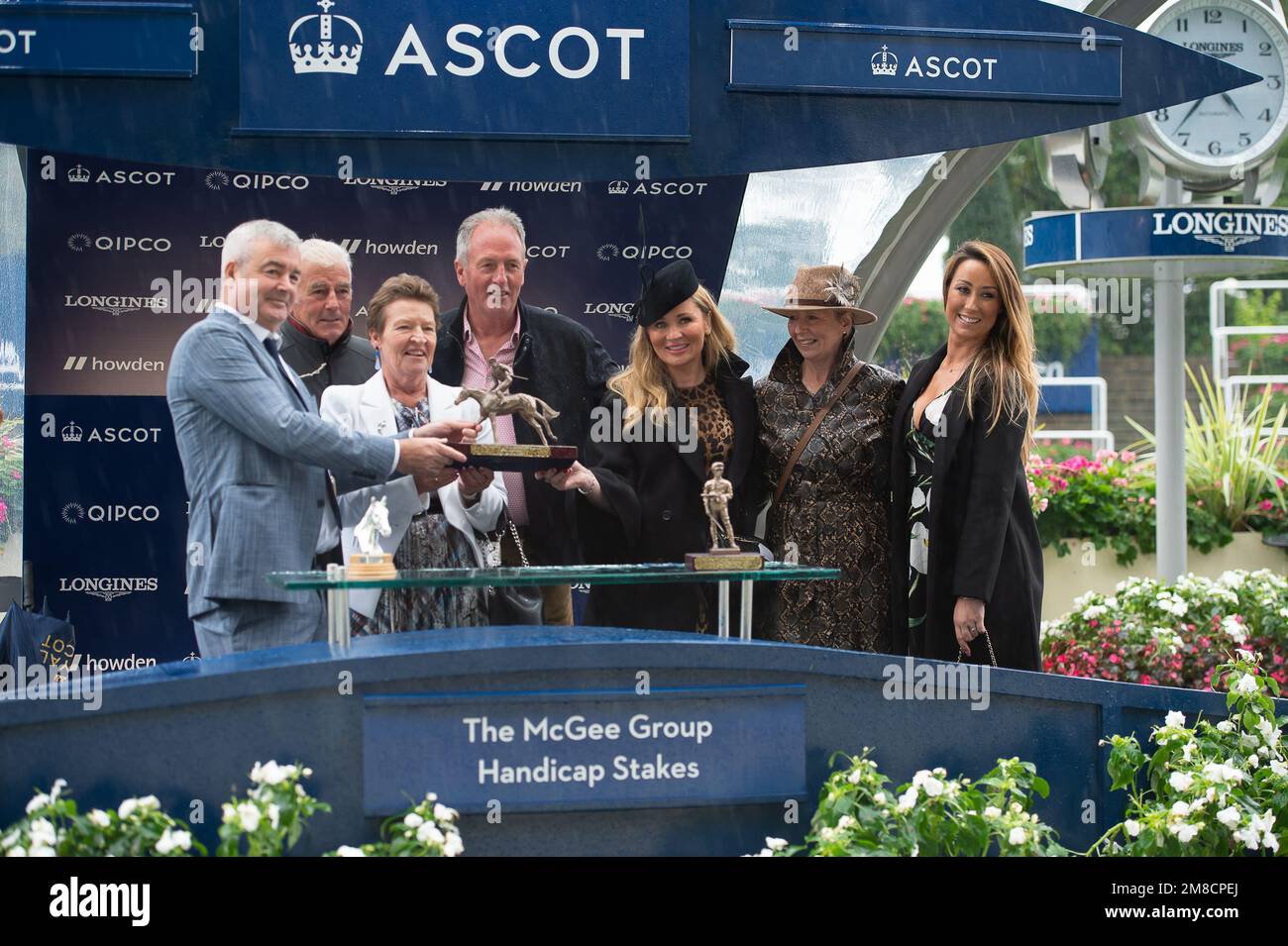Ascot, Berkshire, UK. 2nd October, 2021. The winners presentation for ...