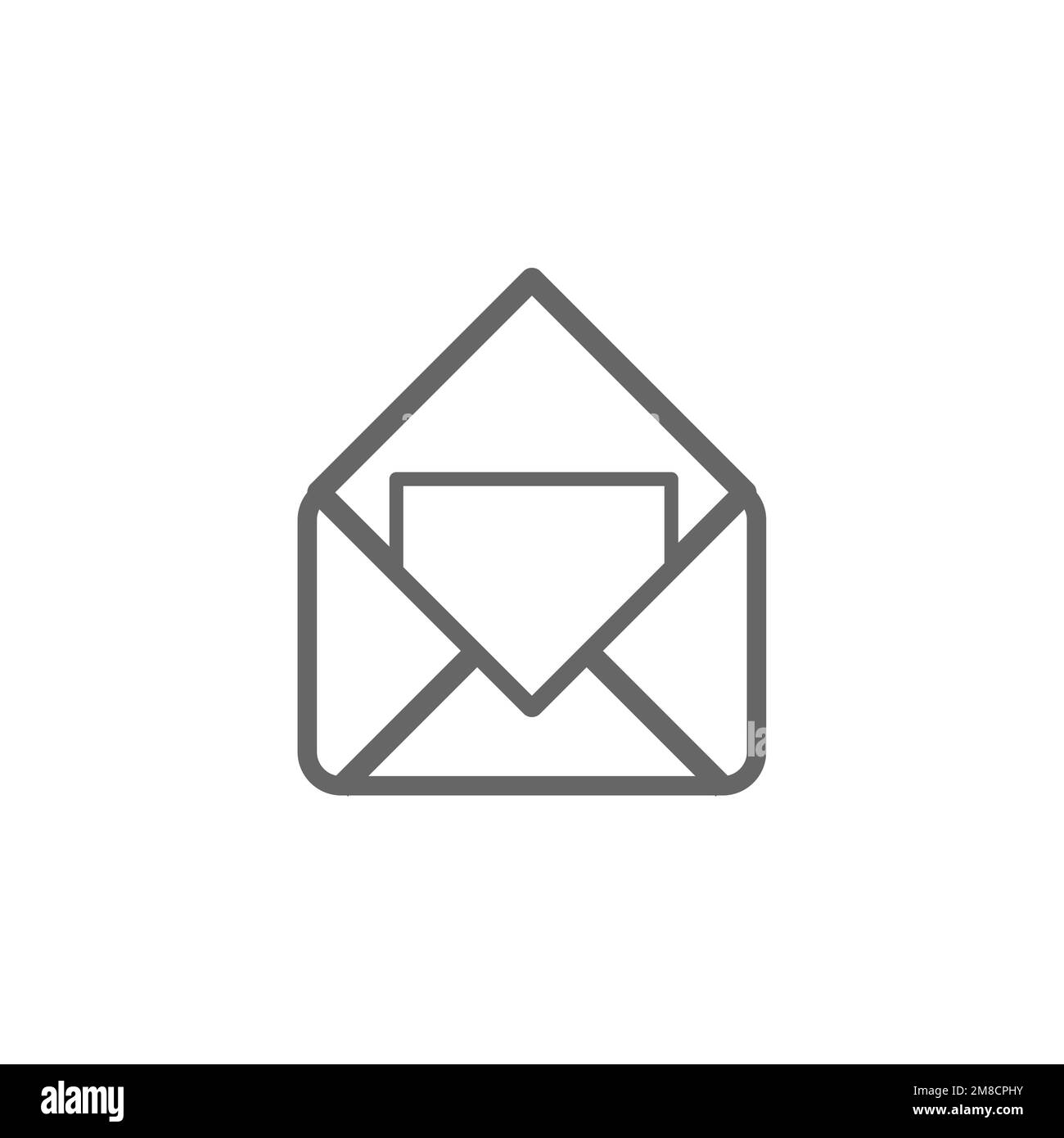 Open mail line icon, common graphic resources, vector illustration ...