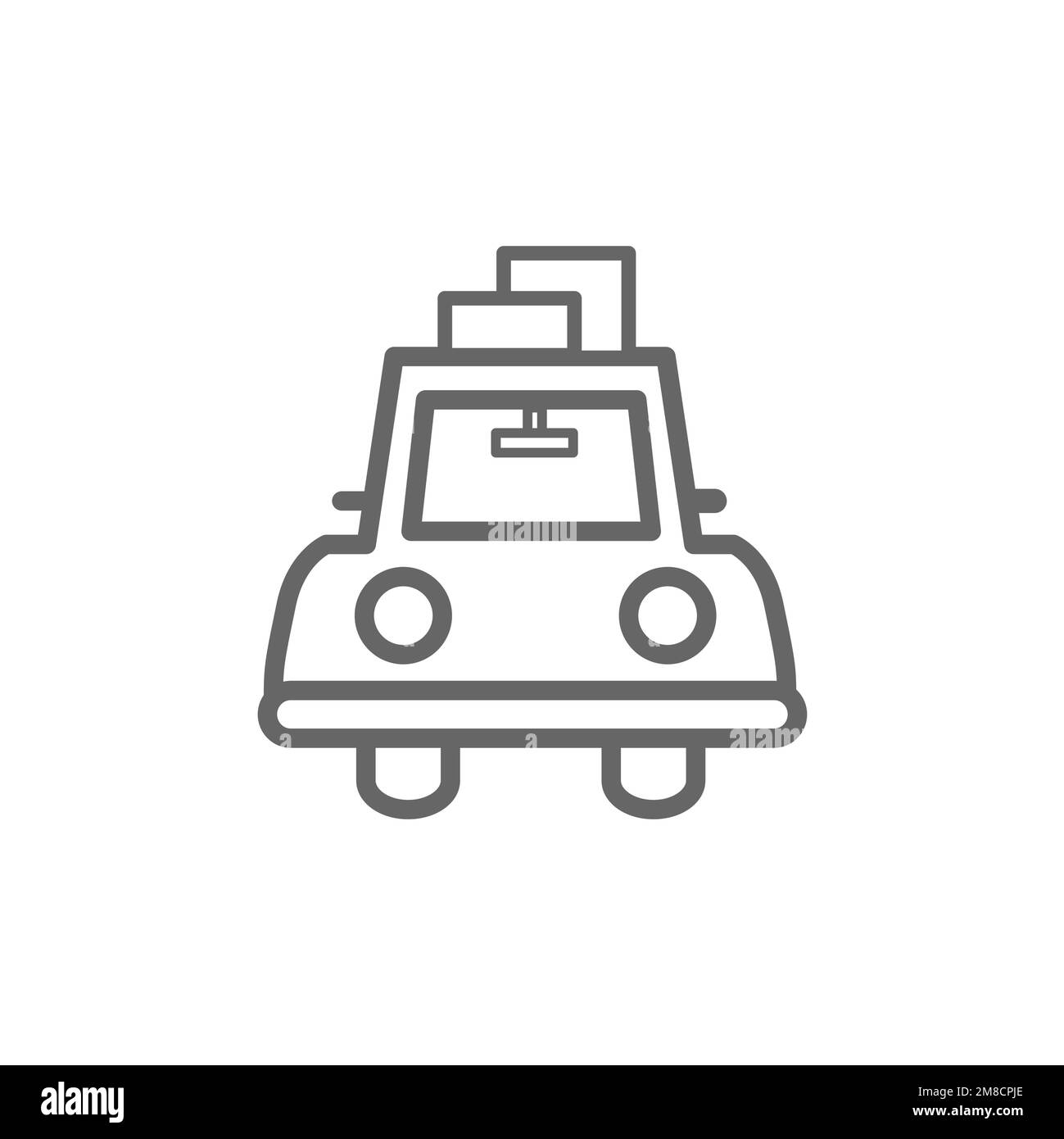 Toy car line icon, common graphic resources, vector illustration Stock ...