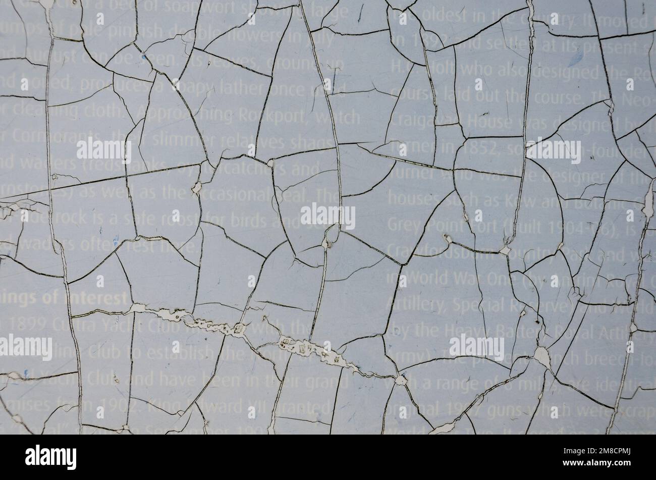 old faded notice board with crazed cracking Stock Photo - Alamy