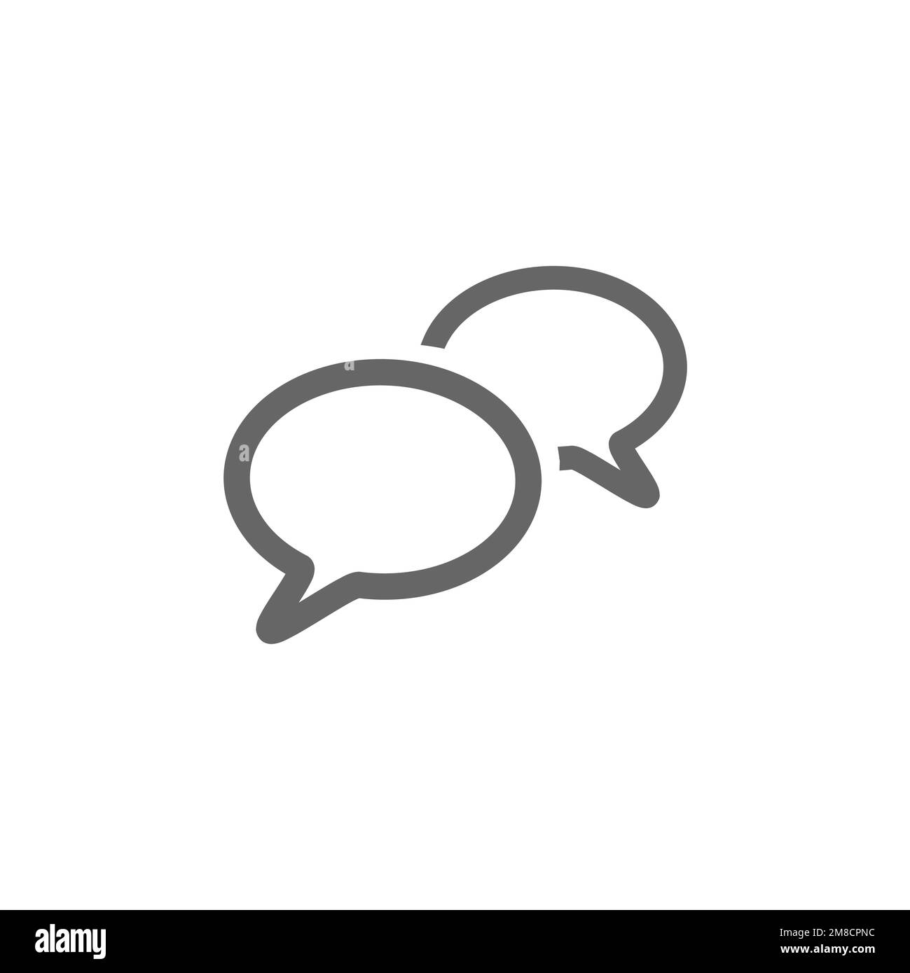 Chat bubble icons, common graphic resources, vector illustrations Stock ...