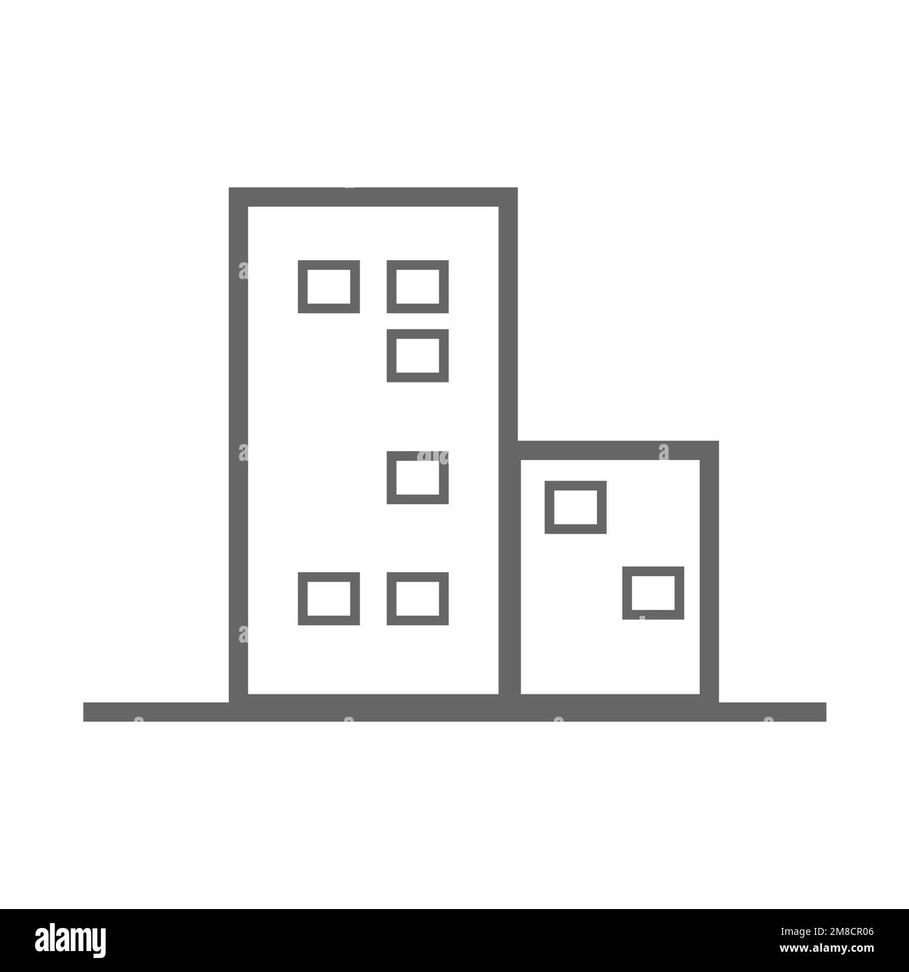 Building line icons, common graphic resources, vector illustrations ...