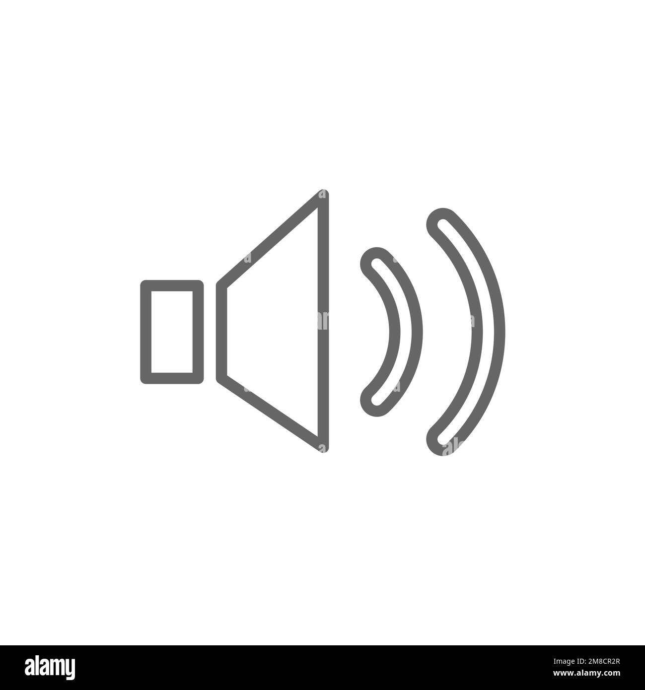 Volume line icon, common graphic resources, vector illustration Stock ...