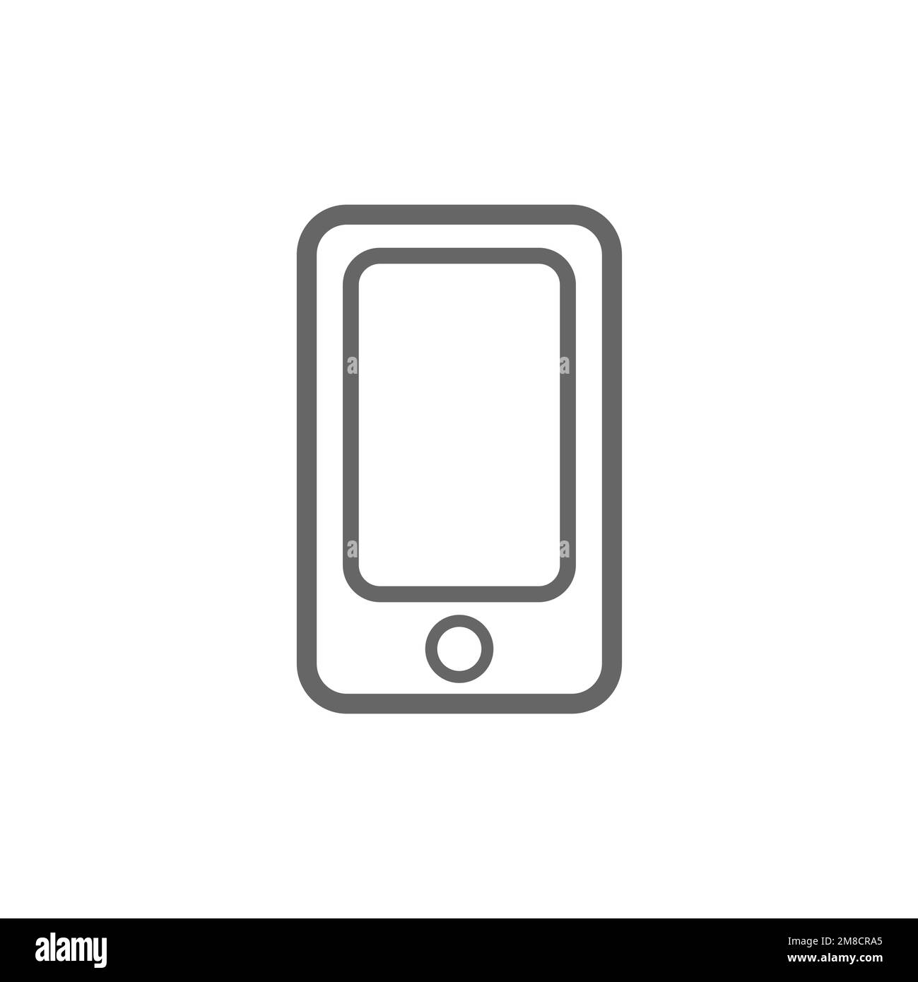 Mobile phone line icon, common graphic resources, vector illustration ...