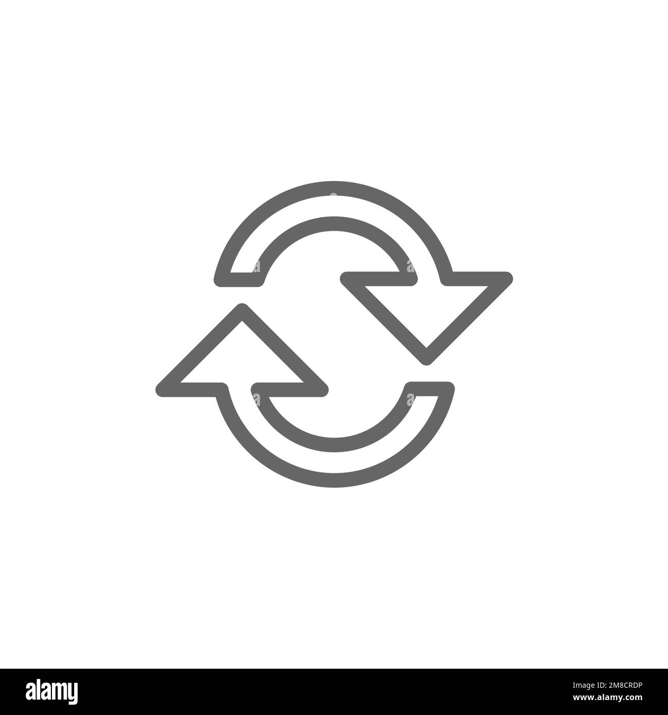 Refresh line icons, common graphic resources, vector illustrations ...