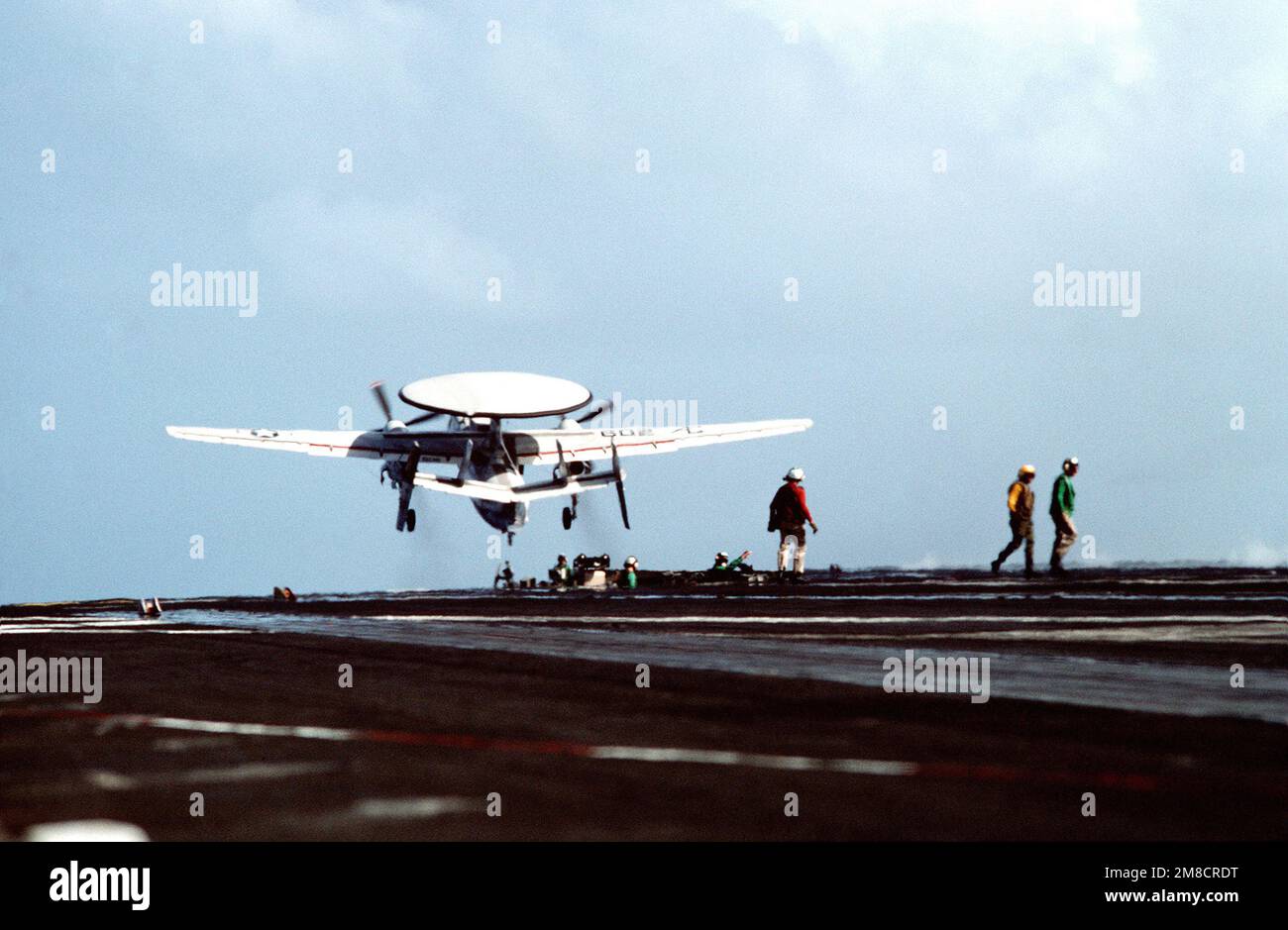 An Airborne Early Warning Squadron 126 (VAW-126) E-2C Hawkeye aircraft ...