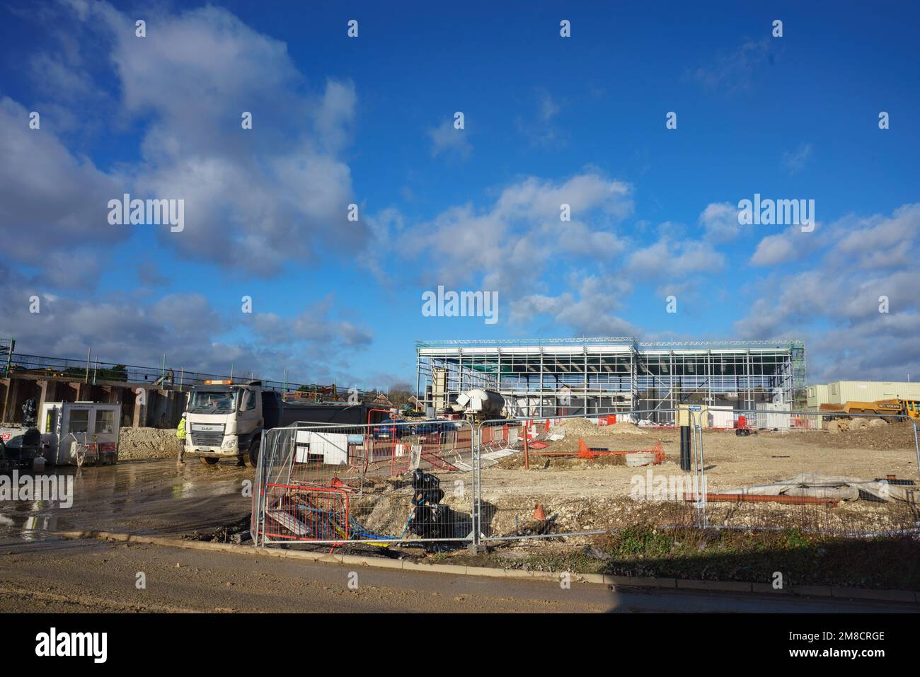 Construction work to build warehouses and other retail units, as well ...