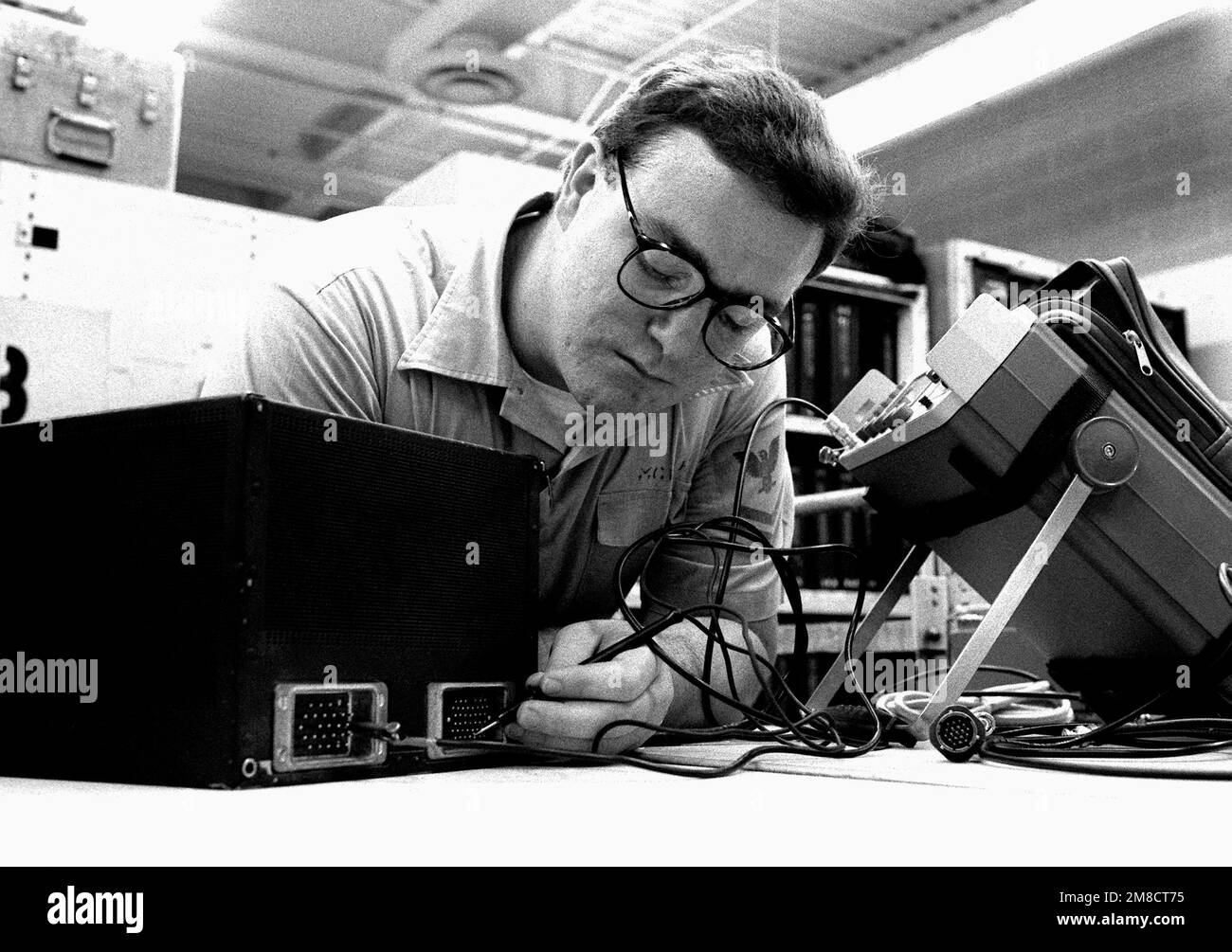 Aviation Electrician's Mate 2nd Class Ken McKee of Patrol Squadron 56 ...