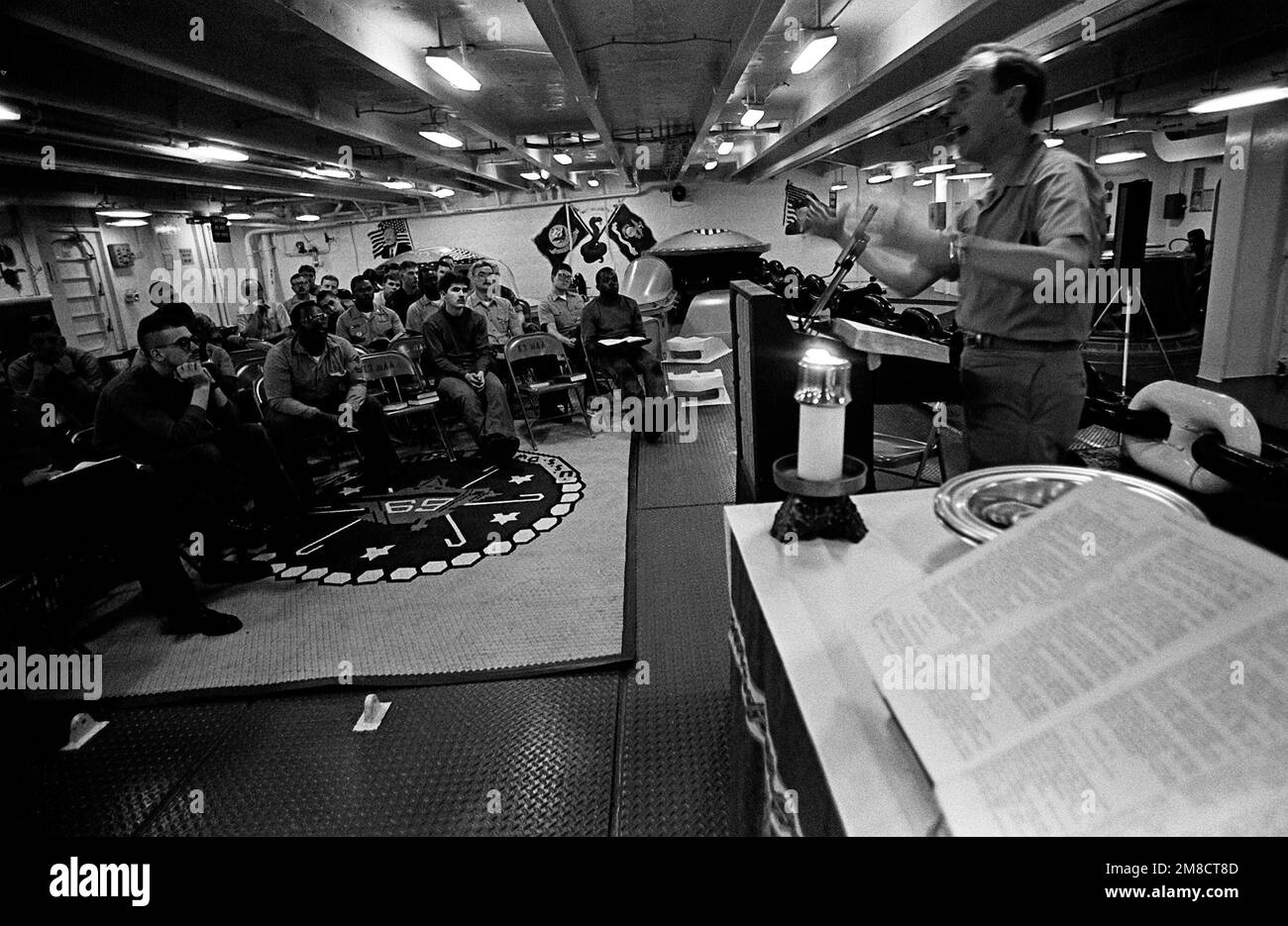 LT. CMDR. Dave Belt, Protestant chaplain aboard the nuclear-powered ...