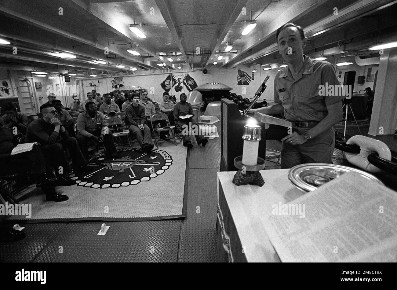 LT. CMDR. Dave Belt, Protestant chaplain aboard the nuclear-powered ...