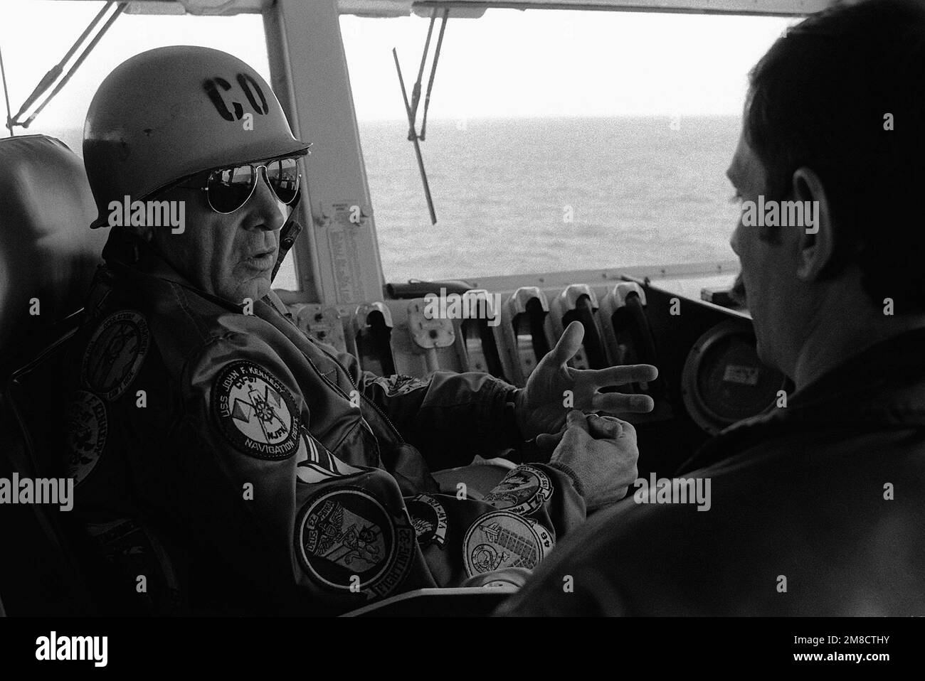 CAPT Herbert A. Browne Jr., Commanding Officer of the aircraft carrier ...
