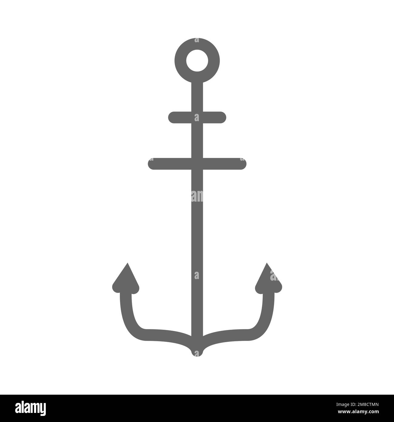 Anchor icons, common graphic resources, vector illustrations Stock ...