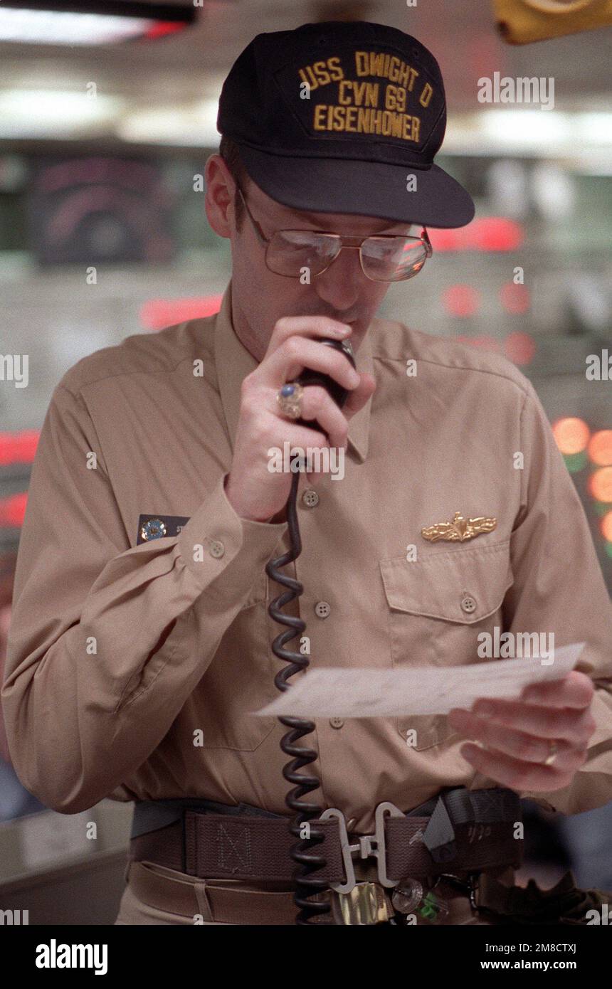 Lieutenant Steve Weingart, the damage control assistant aboard the ...