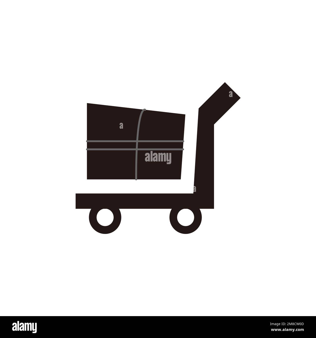 Trolley icons, common graphic resources, vector illustrations Stock ...
