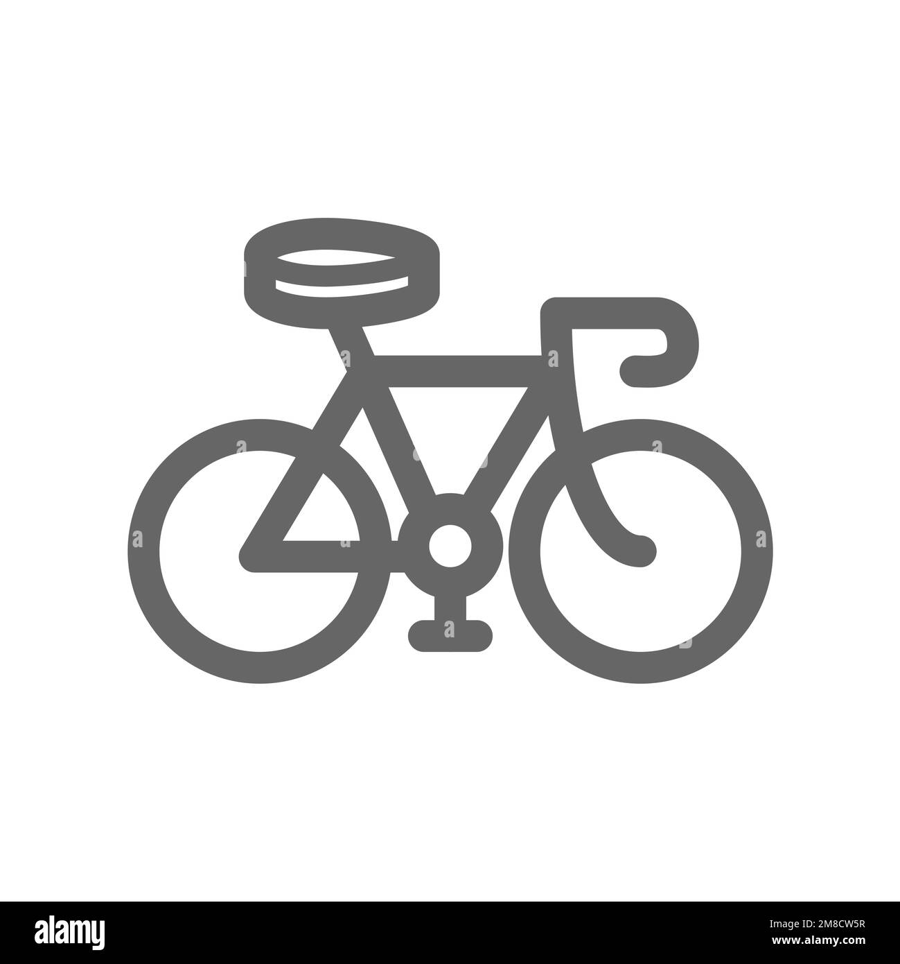Bicycle icons, common graphic resources, vector illustrations Stock ...