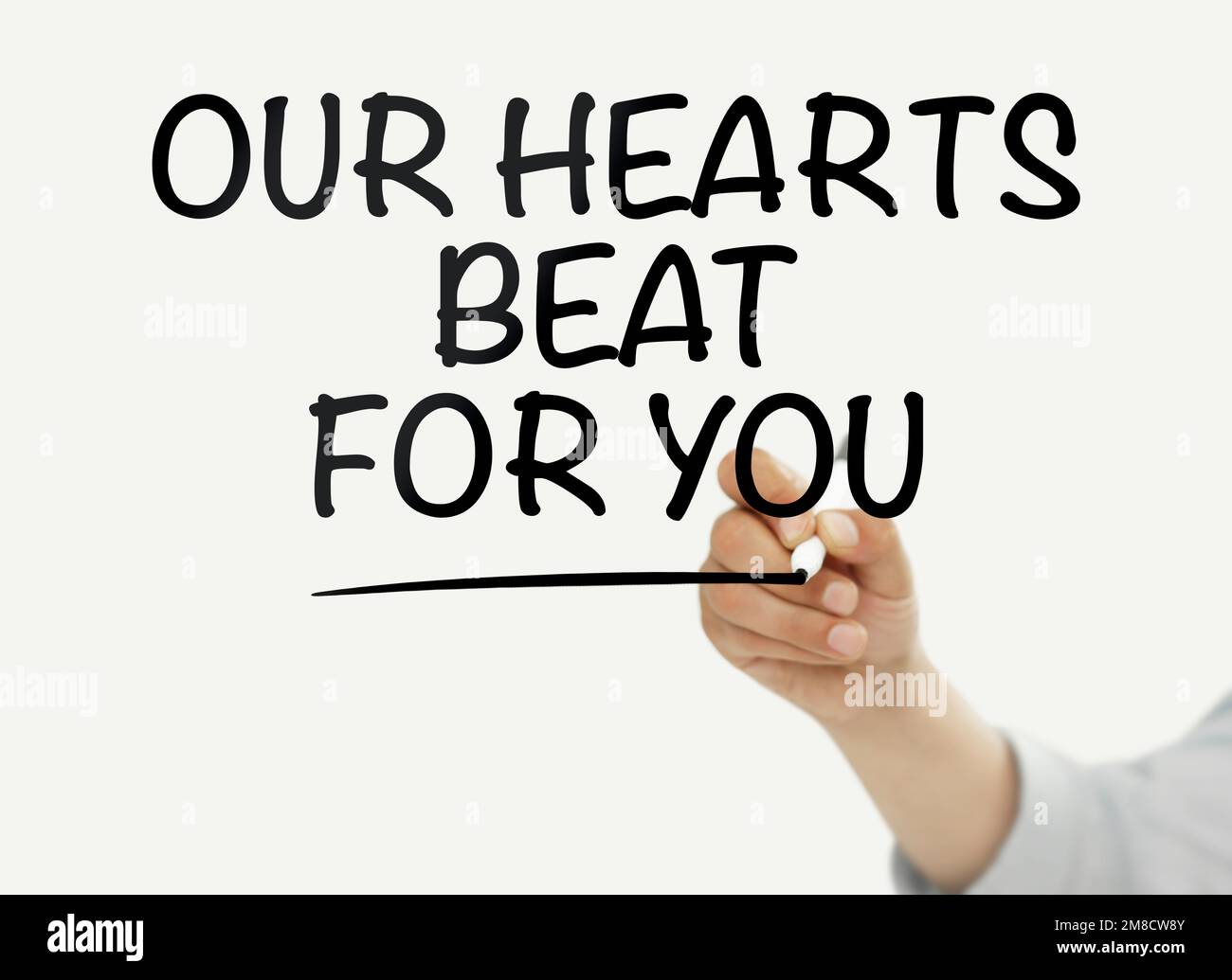 Our hearts beat for you Stock Photo - Alamy