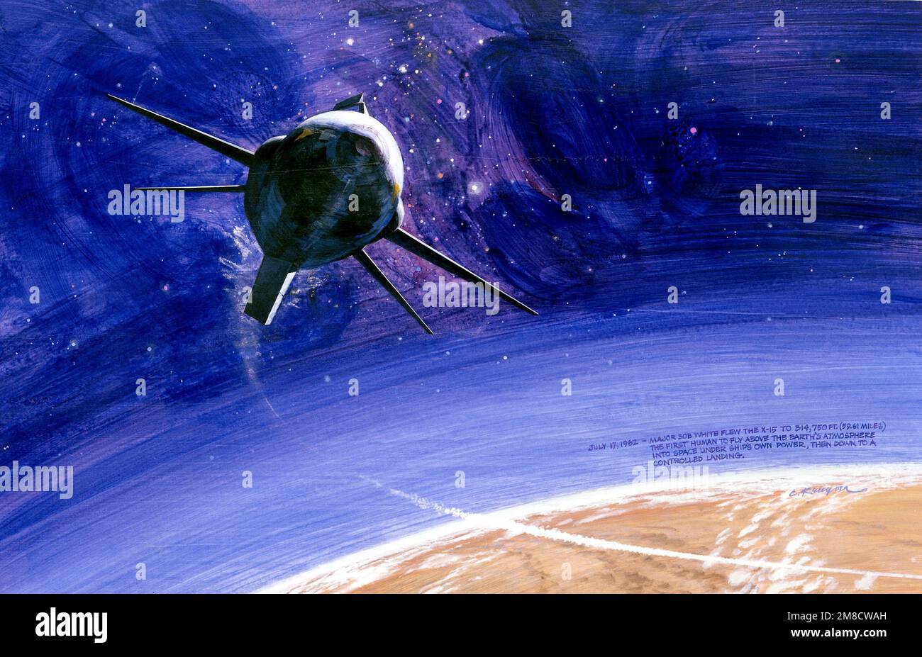 Artwork: "Just 314,750 Feet". Artist: C. Kenyon. U.S. Air Force Art ...