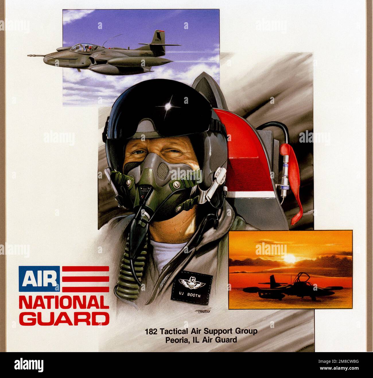 Artwork: "182 Tactical Air Support Group, Peoria, Ilinois Air Guard ...