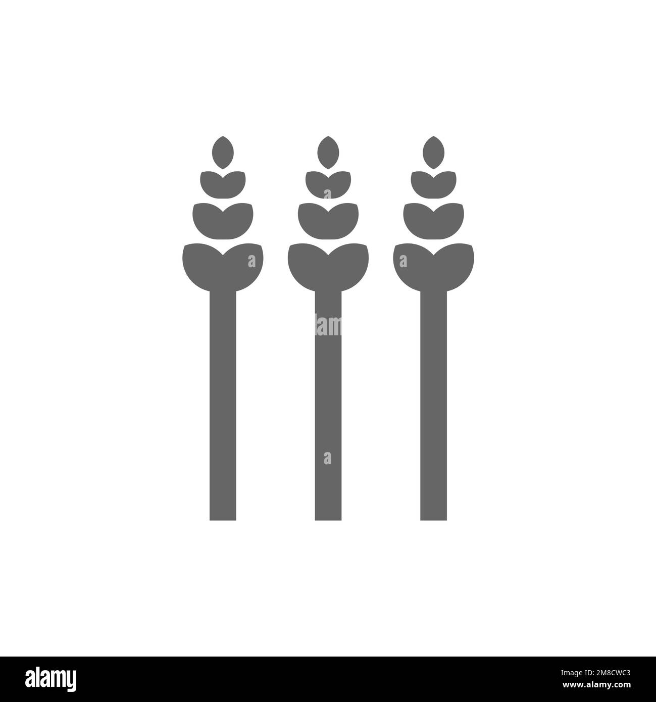Water plant icons, common graphic resources, vector illustrations Stock ...