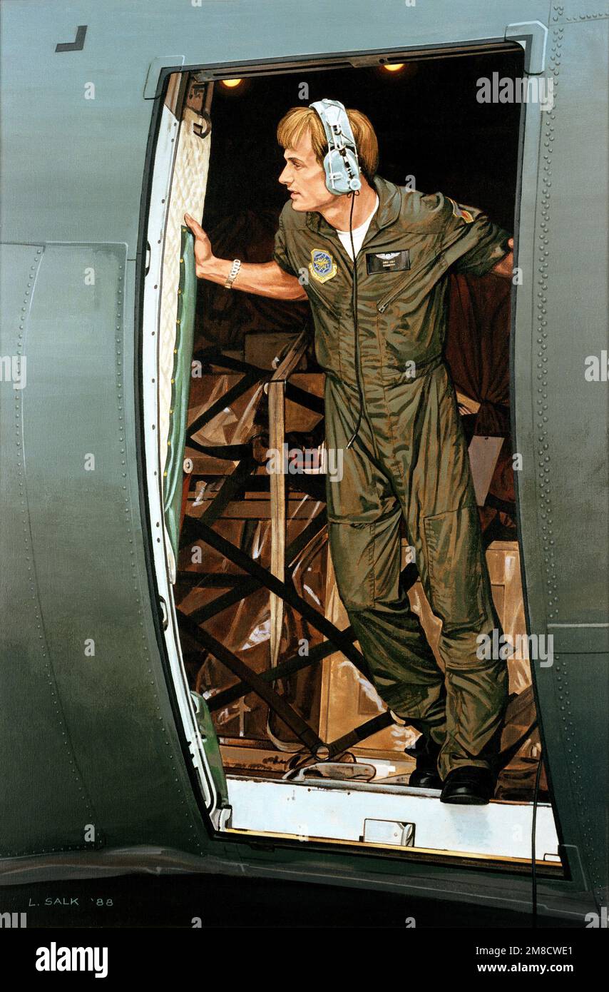 Artwork: "C-130 Loadmaster". Artist: Lawrence M. Salk. U.S. Air Force ...