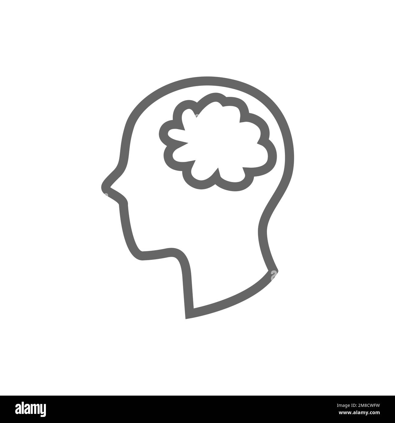 Thinking icons, common graphic resources, vector illustrations Stock ...